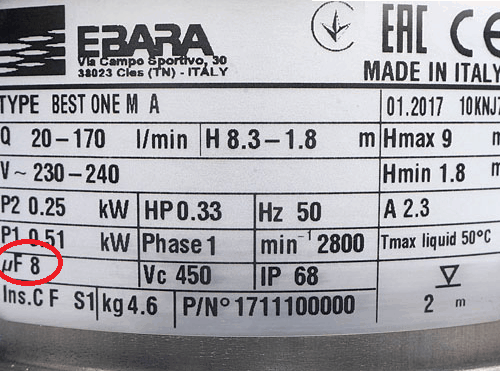 Bơm chìm nước thải mini Ebara BEST ONE MA - Máy bơm nước Ebara Việt Nam